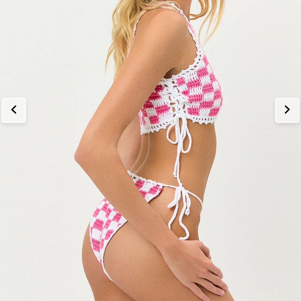 Frankies Bikinis Crochet Swim Set - Gem